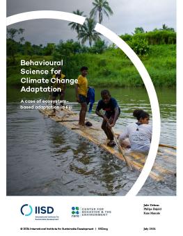 Behavioural Science for Climate Change Adaptation | International ...
