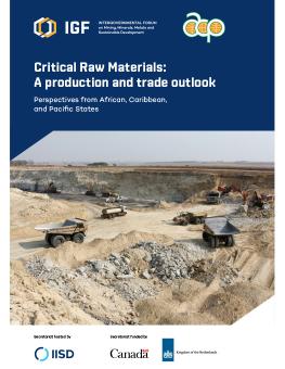 Critical Raw Materials: A production and trade outlook | International ...