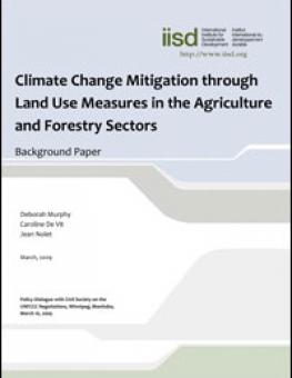 Climate Change Mitigation through Land Use Measures in the Agriculture ...