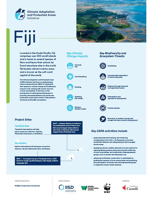Climate Adaptation and Protected Areas (CAPA) Initiative: Fiji poster ...