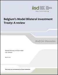 Belgium's Model Bilateral Investment Treaty: A Review | International ...