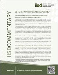 ICTs, the Internet and Sustainability: An Interview with Anriette ...