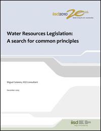 Water Resources Legislation: A search for common principles ...